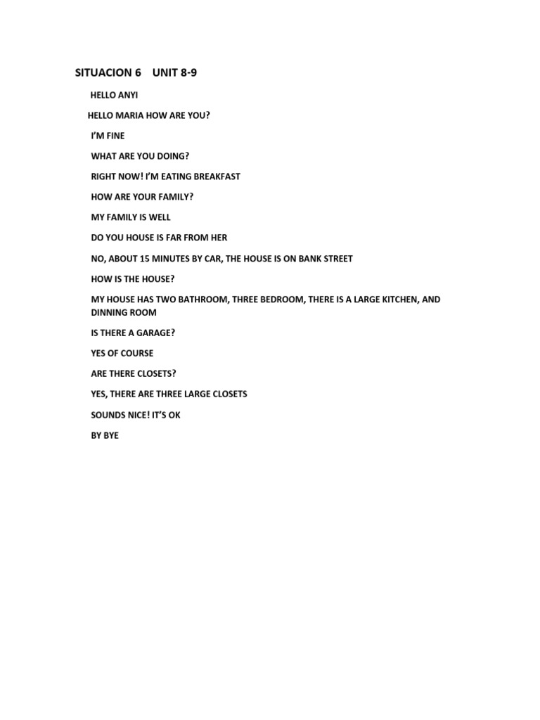 Conversational Scenarios in English | PDF