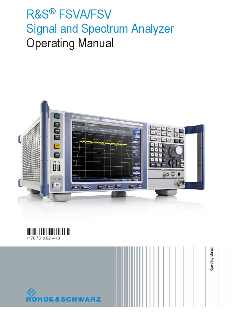 FSV30 Spectrum Analyzer Manual | PDF | Computer Keyboard | Screenshot