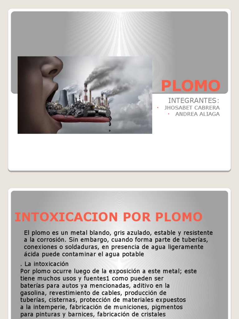 Intoxicación por Plomo: Causas y Tratamiento | PDF | Dirigir | Calcio