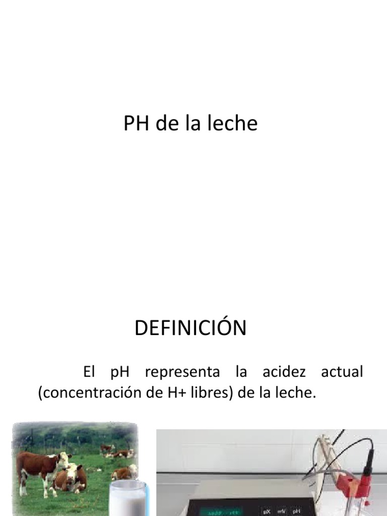 PH de La Leche Pedro R | PDF