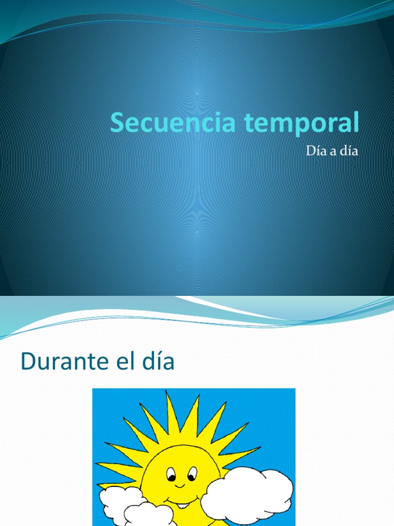 Secuencias Temporales Partes Del Dia | PDF