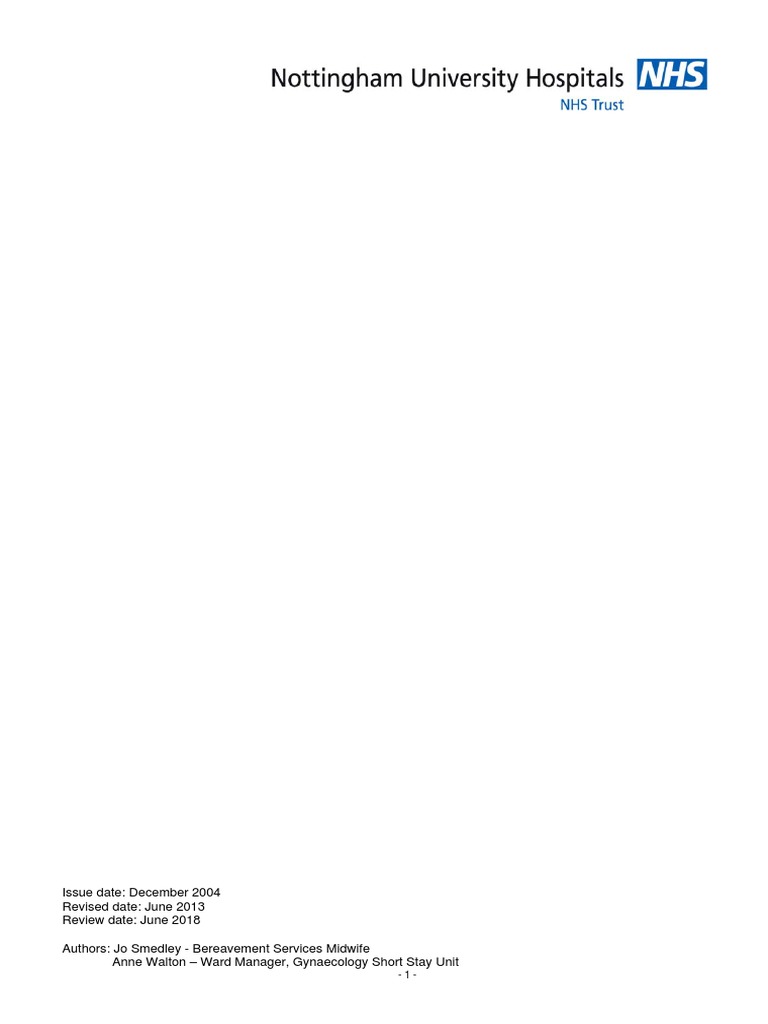 Disposal of Fetal Remains and Products of Conception | PDF | Fetus ...