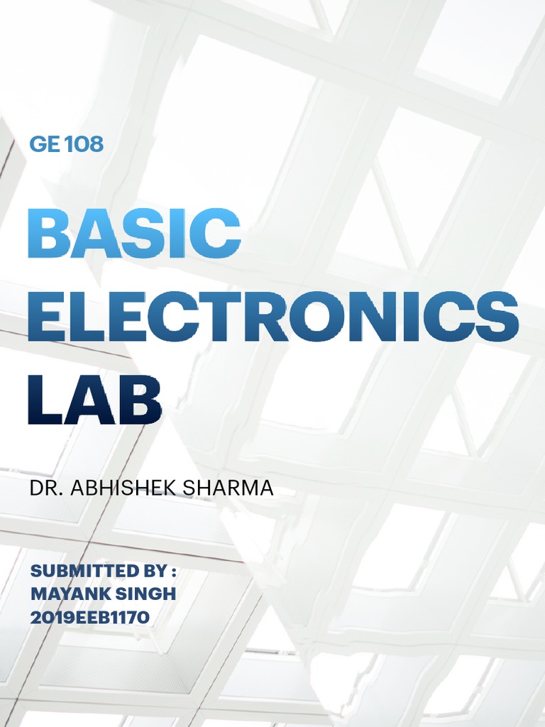 Macdowel Group: Basic Electronics LAB | PDF | Root Mean Square | Rectifier