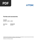 N87 Ferrite Material Datasheet | PDF | Inductance | Inductor