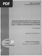 ACI 117 - 90 Standard Specifications For Tolerances For Concrete ...
