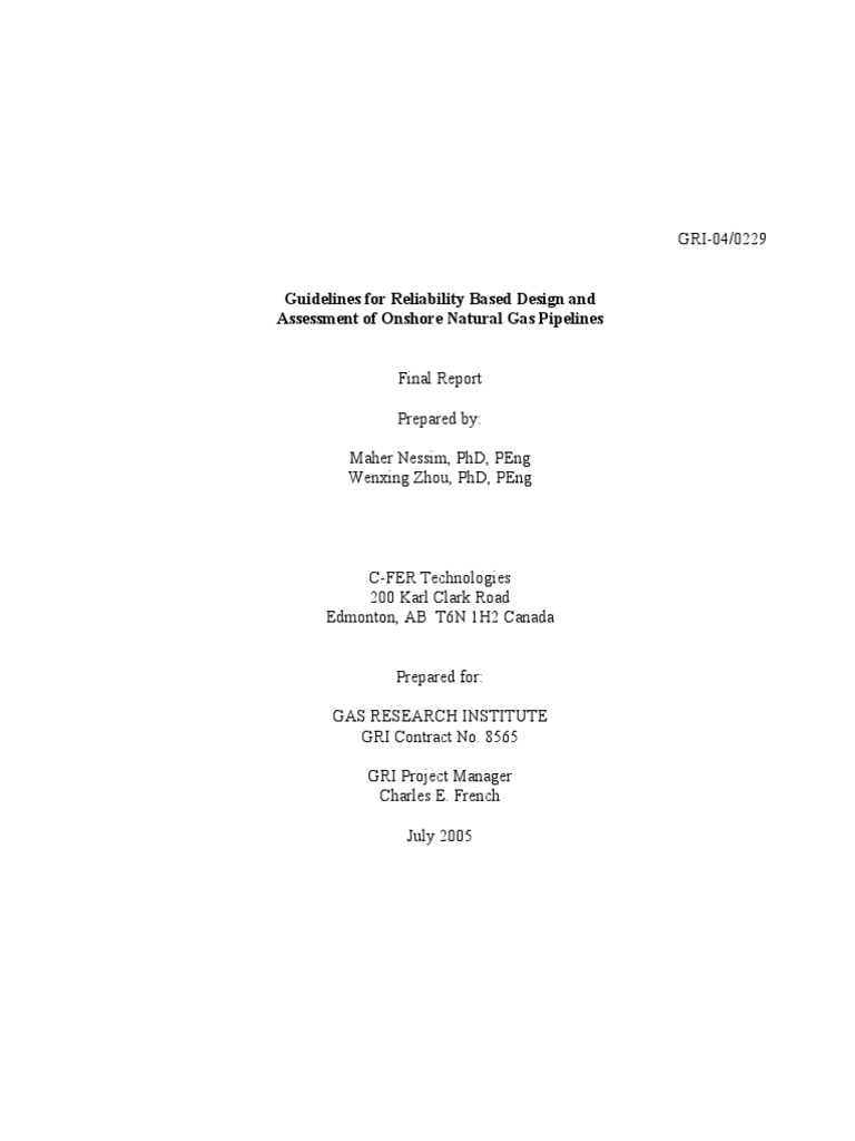 Guidelines For Reliability Based Design | PDF | Reliability Engineering ...