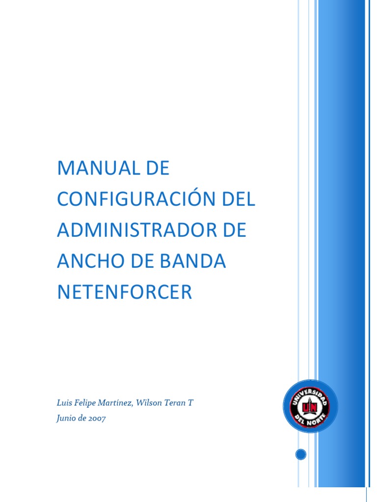 Manual de Configuracion Del Administrador de Ancho de Banda Netenforcer ...
