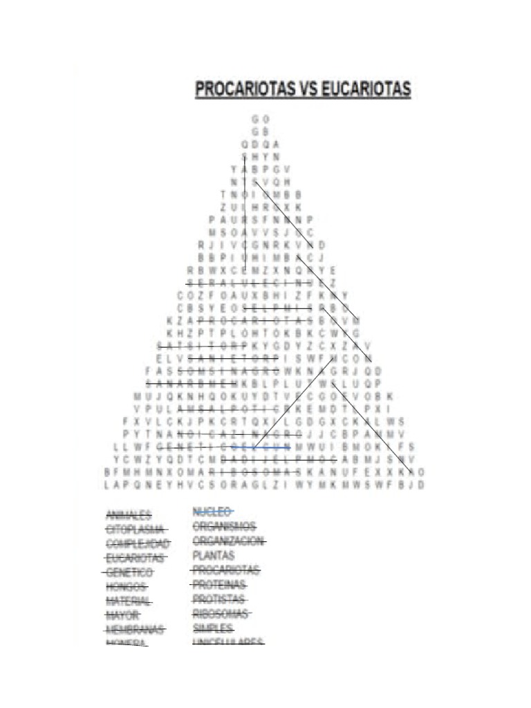 Sopa de Letras Biologia | PDF