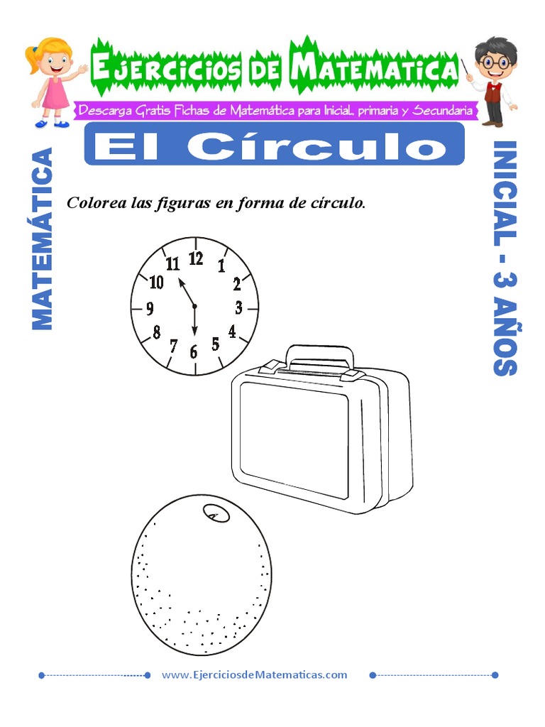 Ejercicios de El Circulo para Inicial | PDF | Métodos y materiales de ...