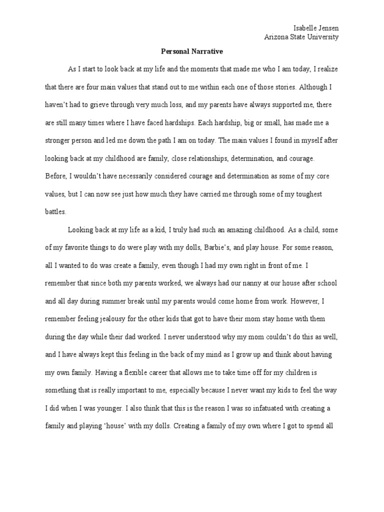 Personal Narrative - Isabelle Jensen | PDF | Gluten Free Diet | Coeliac ...