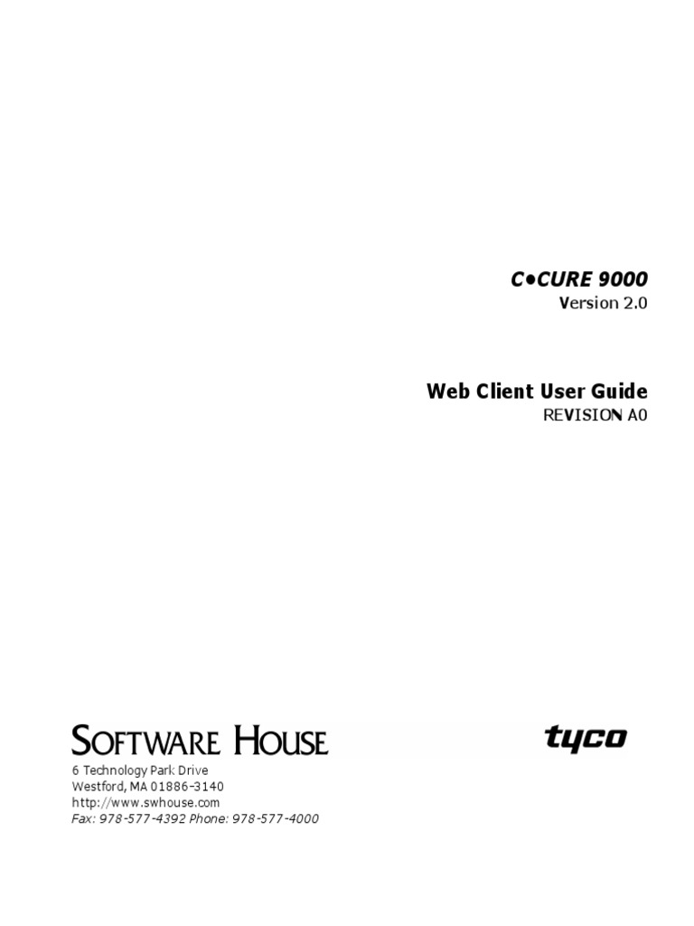 Ccure-9000-V2 0-Webclient-Guide Ra0 LT en | PDF | Public Key ...