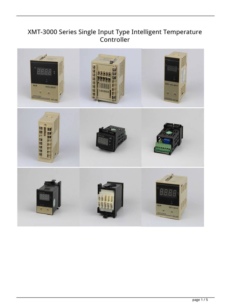 XMT-3000 Series Single Input Type Intelligent Temperature Controller ...