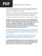 Charlie and the Chocolate Factory Summary | PDF