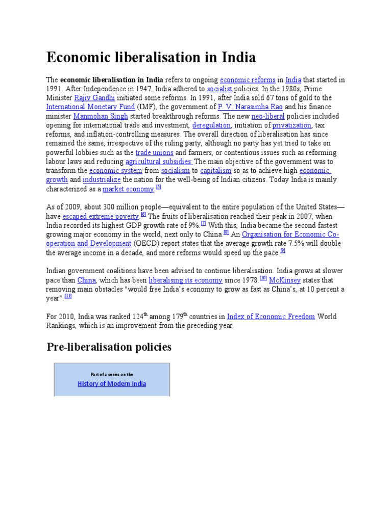 A New Path To Growth India S Economic Liberalization Of 1991 And Its