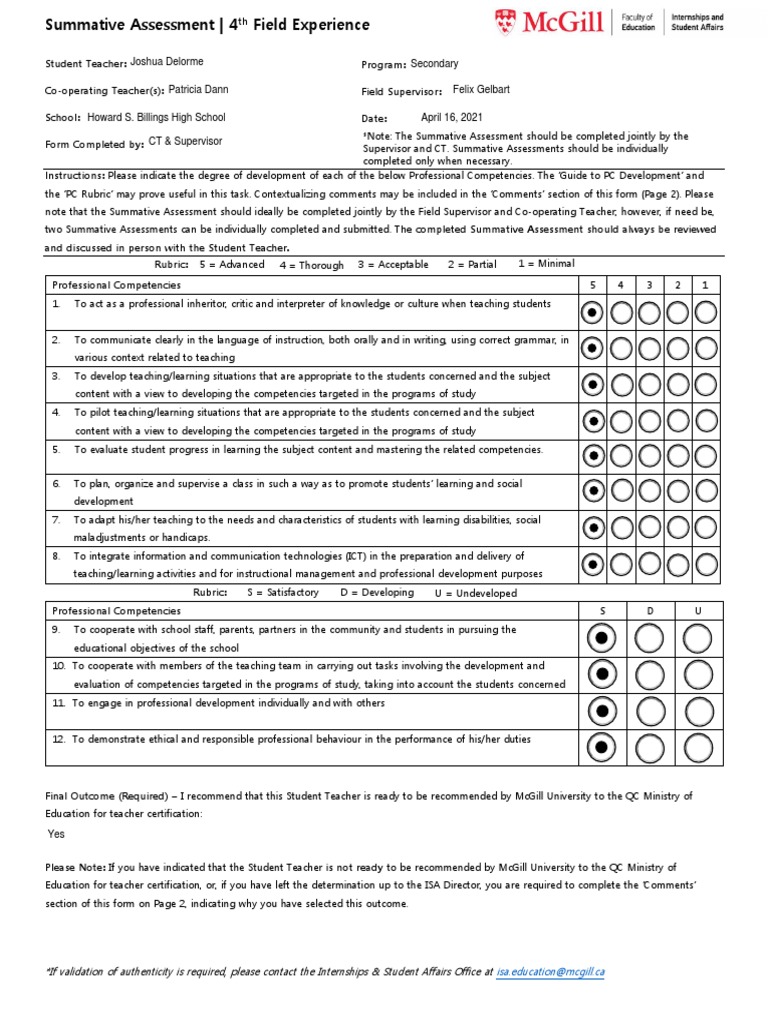 Summative Report | PDF | Educational Assessment | Teachers