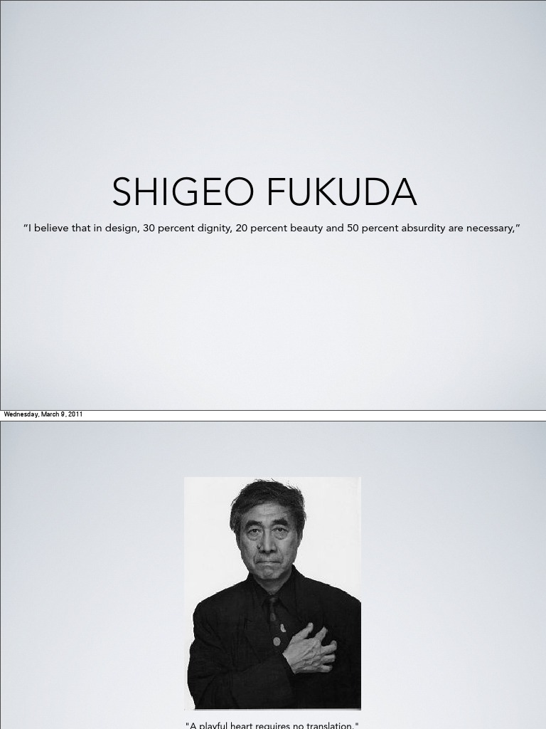Shigeo Fukuda Portrait