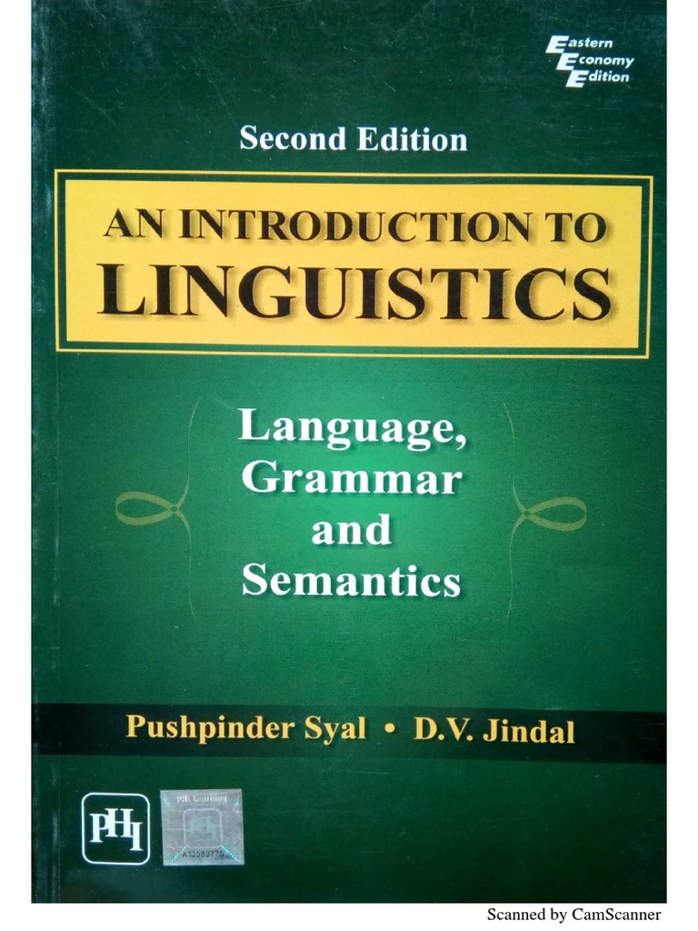An Introduction To Linguistics - Language, Grammar and Semantics | PDF ...
