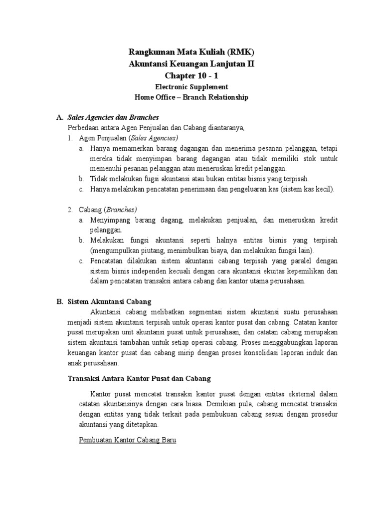 RMK Akl 2 Pertemuan Ii | PDF | Pengelolaan Keuangan & Uang