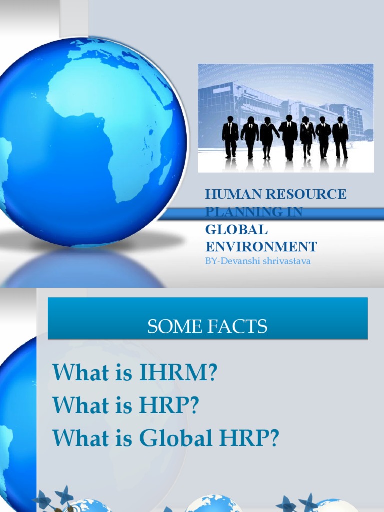Global Human Resource Planning Guide | PDF | Employment | Environmental ...