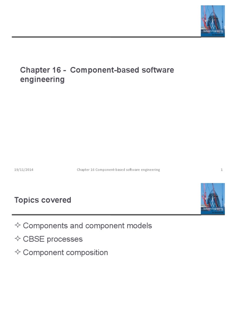 Chapter 16 Component-Based Software Engineering 1 19/11/2014 | PDF ...