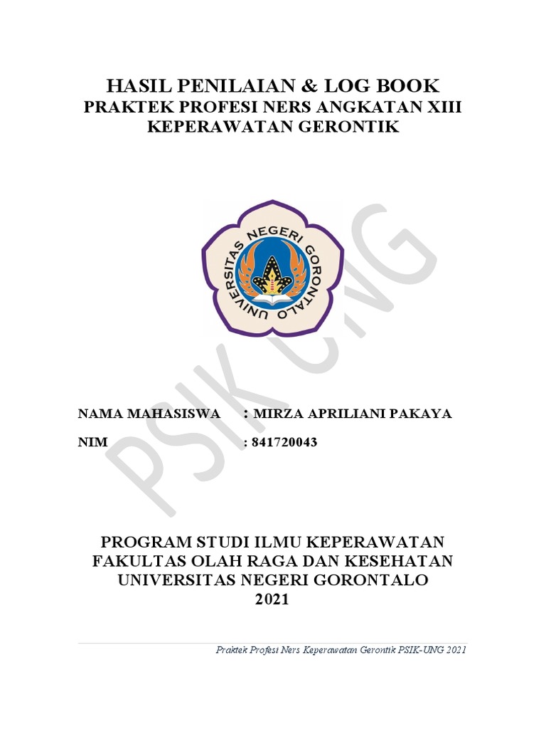 Format Logbok Stase Gerontik | PDF