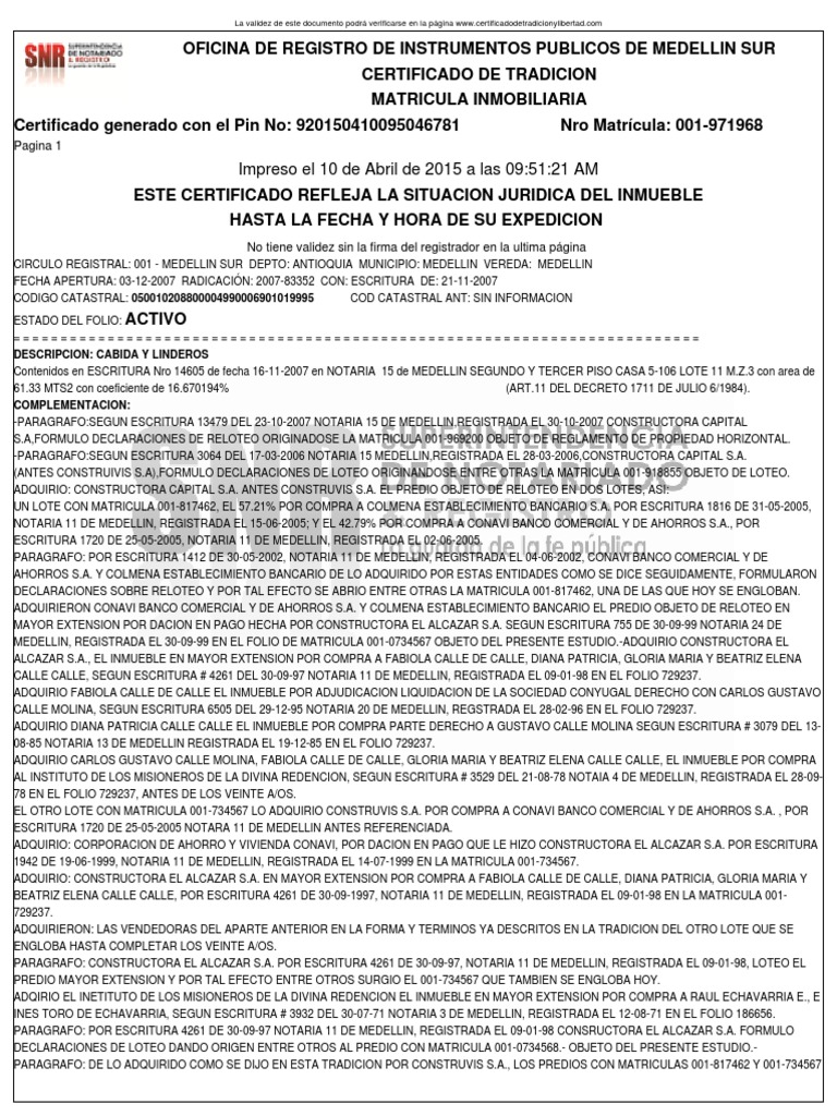 Certifica Do | PDF | Derecho Civil (Common Law) | Ley común