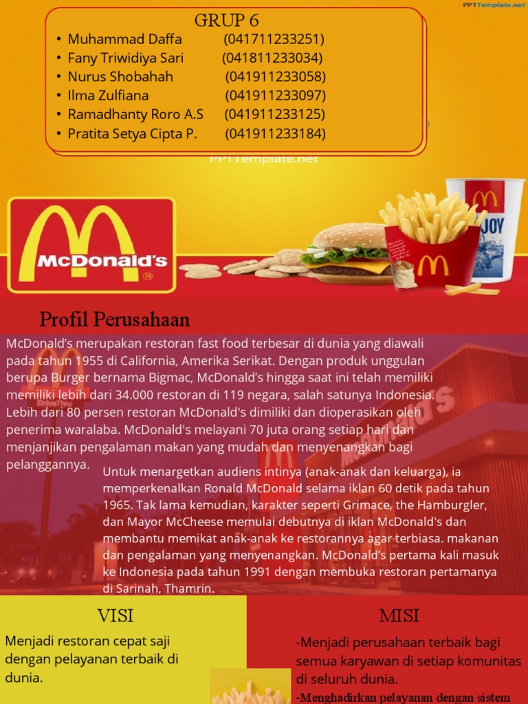 Kelompok 6 - Swot MCD | PDF