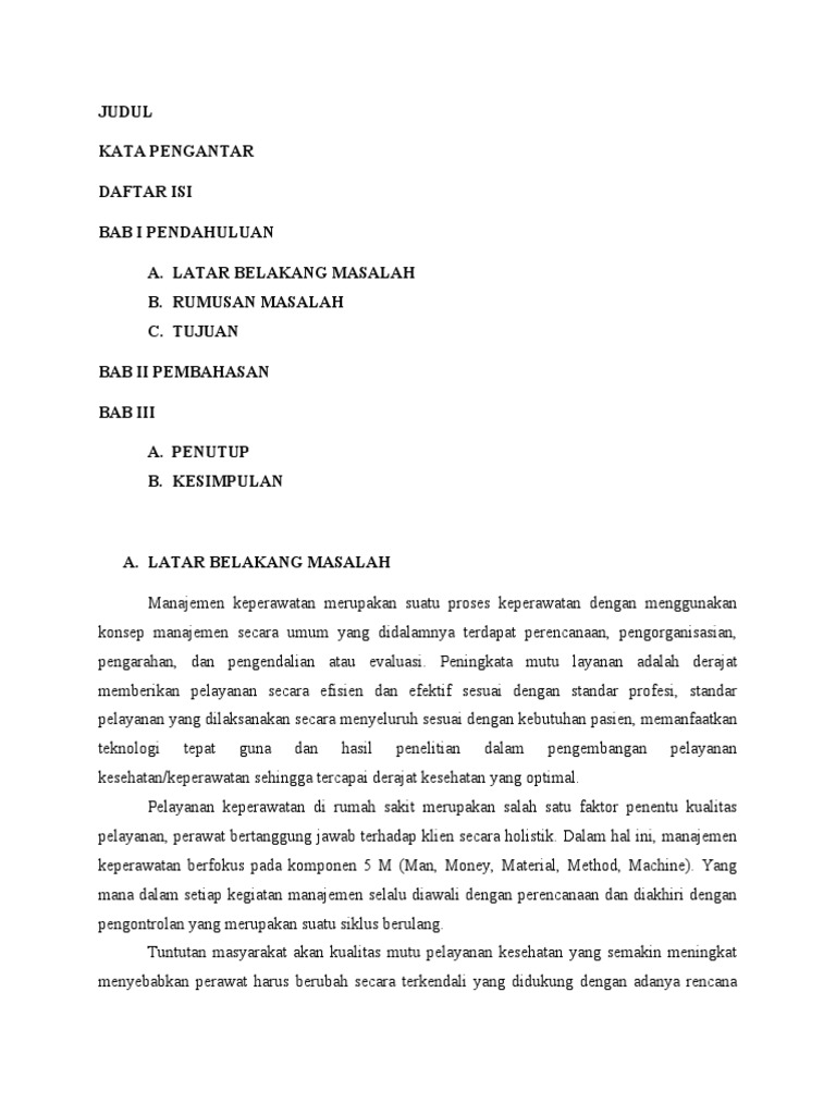 Analisa SWOT 5M Ruangan Bougenville | PDF