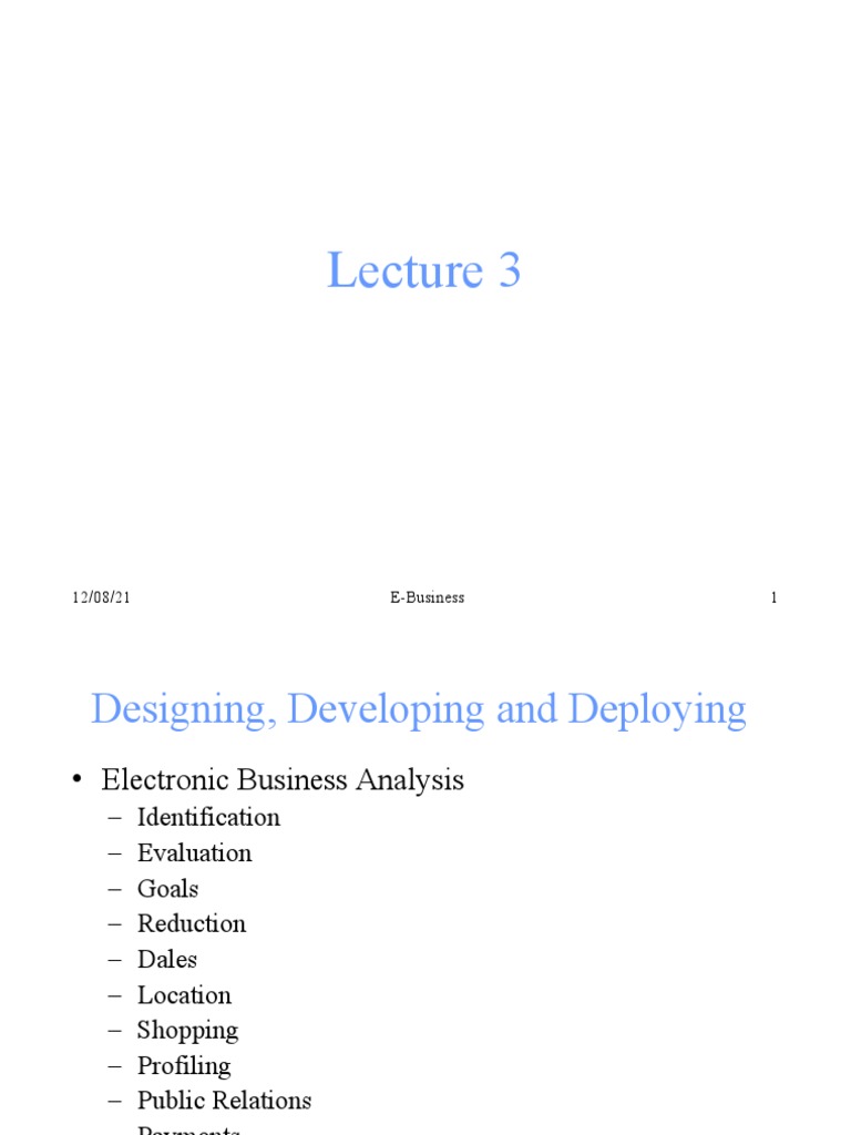 Lecture 3 Pdf Osi Model Internet Protocol Suite