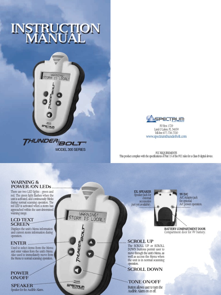 Thunderbolt Manual | Download Free PDF | Lightning | Thunderstorm