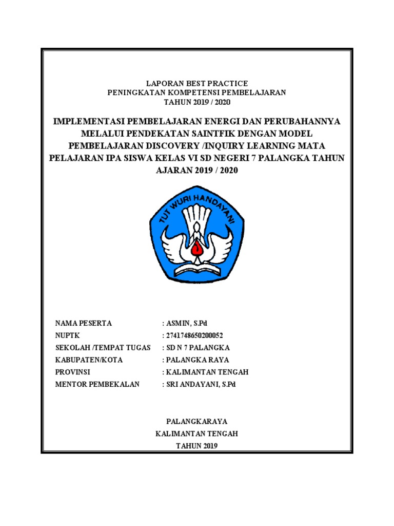 Laporan Best Practice SD | PDF