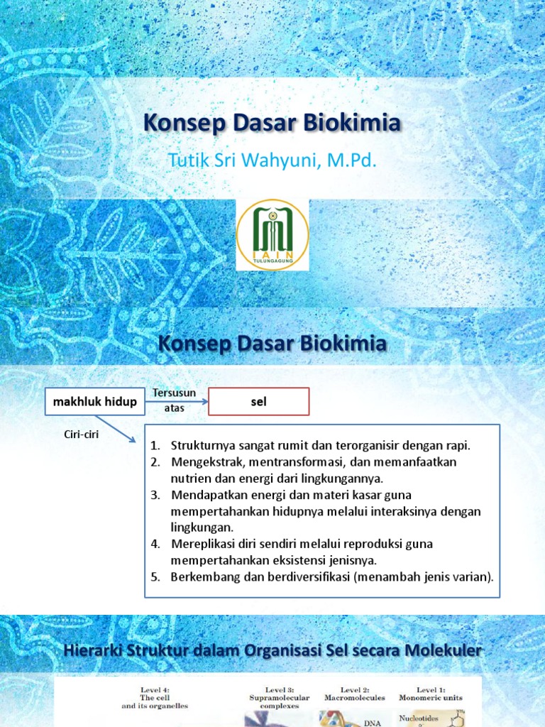 Konsep Dasar Biokimia | PDF