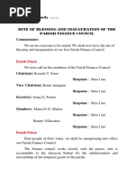 Church and Altar Dedication Rite | PDF | Altar | Eucharist
