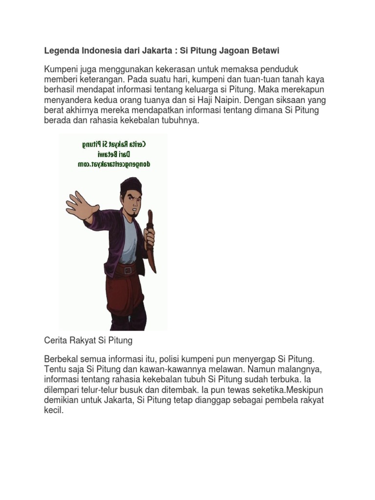 Cerita Rakyat Si Pitung Part2 | PDF
