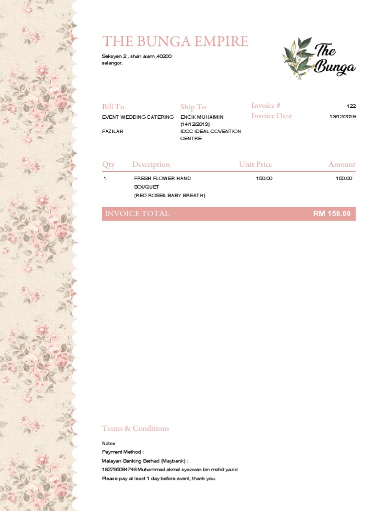 122 Event Wedding Catering | PDF