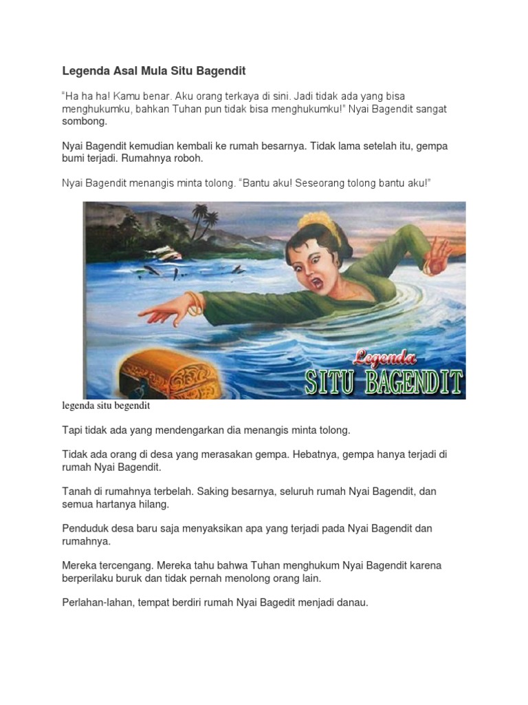 Legenda Asal Mula Situ Bagendit Part2 | PDF