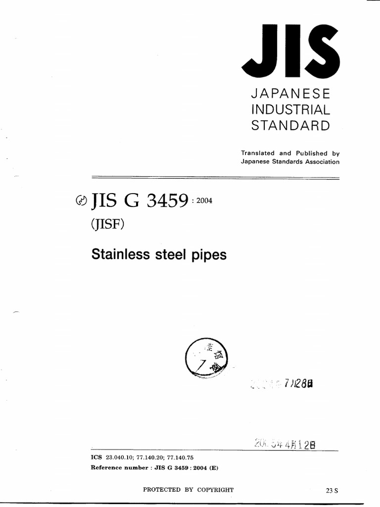 Jis G 3459 | PDF