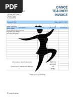Water Bill Invoice Template | PDF