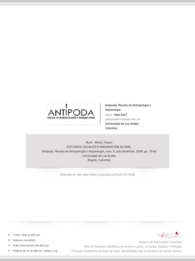 Susan Buck-Morss - Estudios Visuales e Imaginación Global | PDF ...