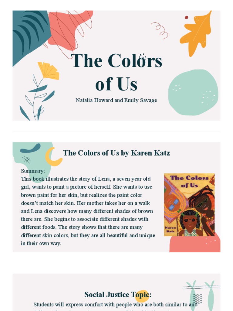 The Colors of Us Lesson Plan-3 | PDF | Teaching | Learning