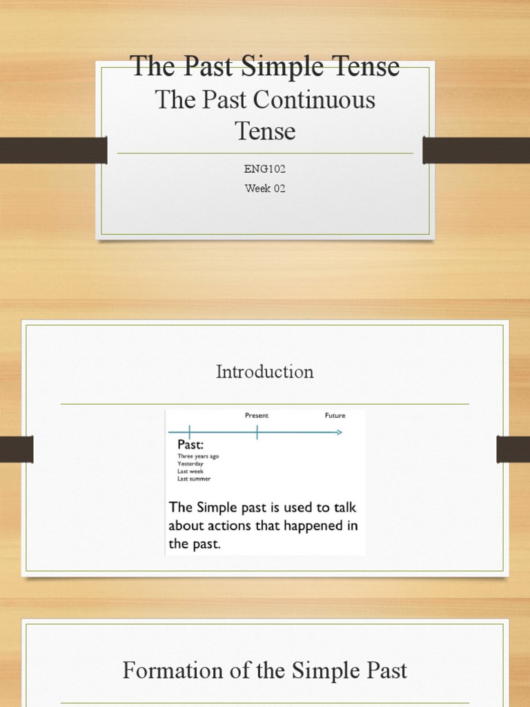 The Simple Past Tense - PPT - 102 | PDF