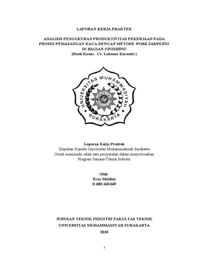 Analisis Pengukuran Produktivitas Pekerjaan Pada Proses Pemasangan Kaca ...