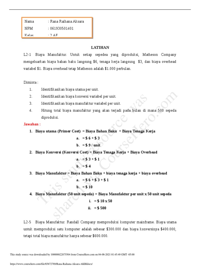 Rana Raihana Aksara AKBI | PDF