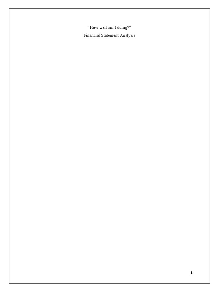 Financial Statement Analysis | PDF | Equity (Finance) | Balance Sheet