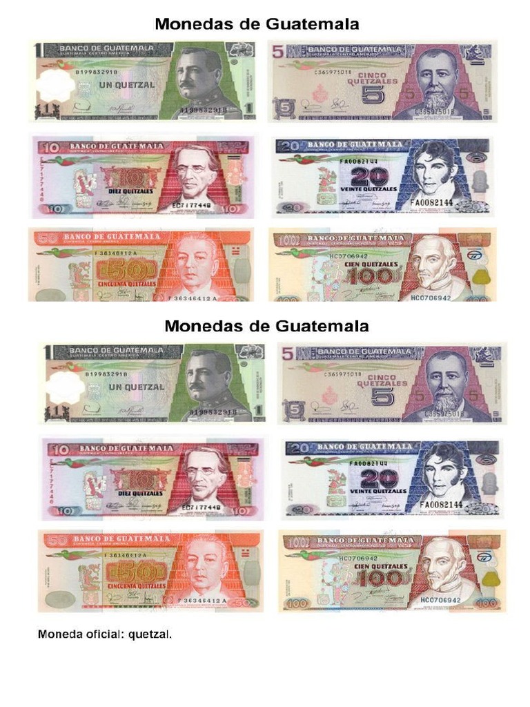 Billetes De Guatemala Pdf
