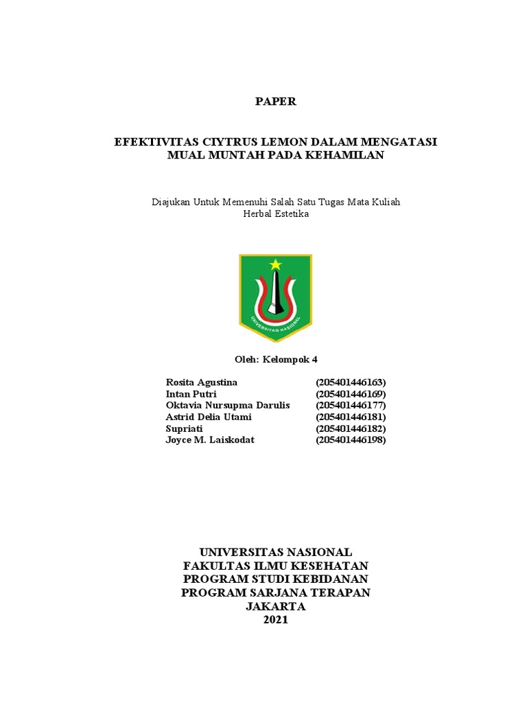 Kelompok 4 - Citrus Lemon | PDF