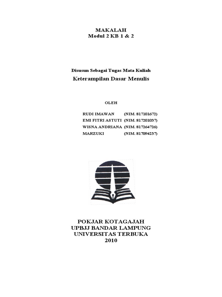 Keterampilan Dasar Menulis Modul 2 | PDF