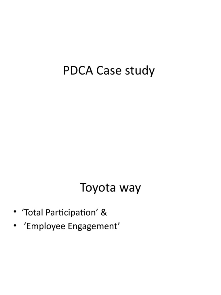 2.5 PDCA Case Study | PDF | Quality Assurance | Human Nature