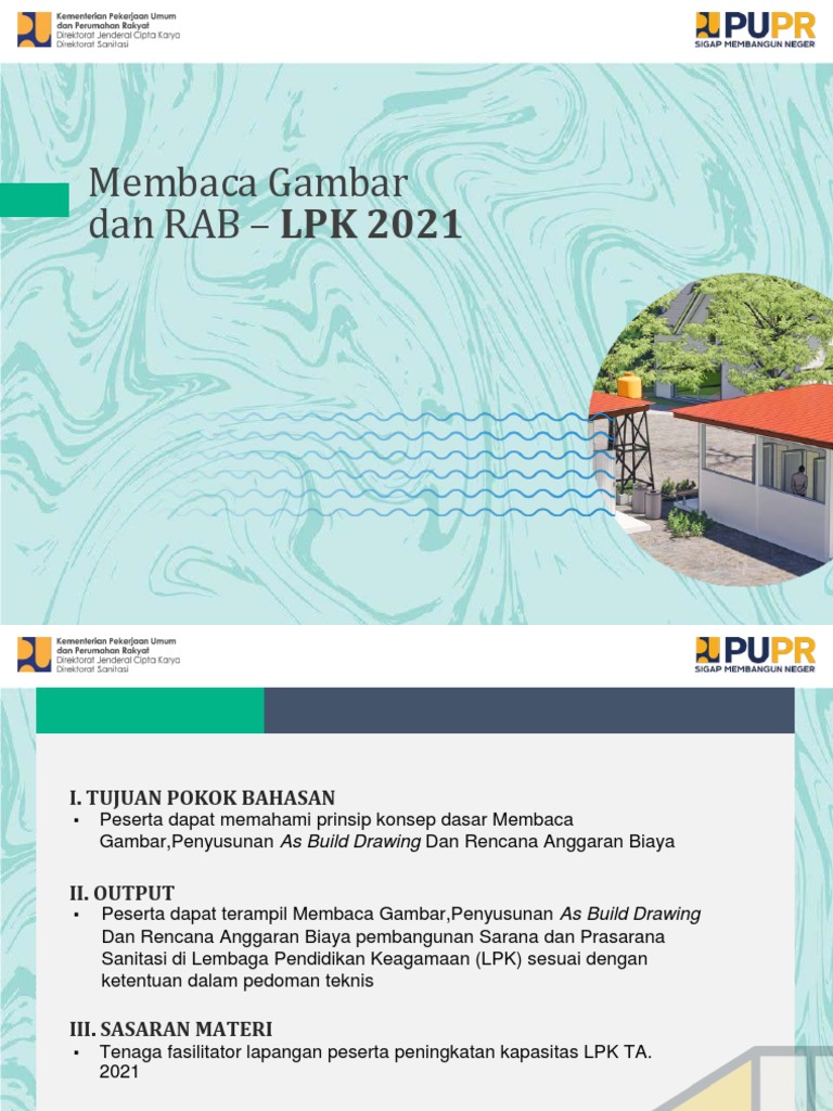Membaca Gambar Dan RAB - LPK 2021 | PDF