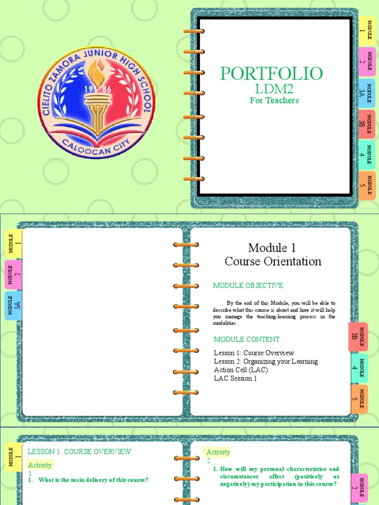 LDM Template Study Notebook | PDF | Distance Education | Curriculum